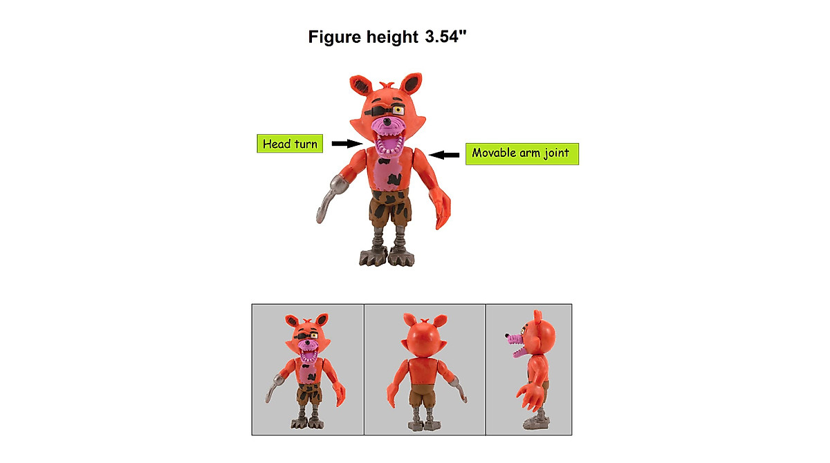 FNAF Action Figures Set (6 pcs) - Perfect for Kids