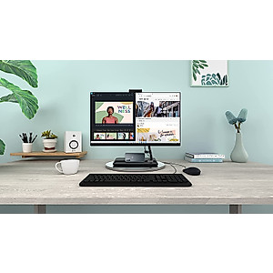 Lenovo 2024 IdeaCenter 22" FHD WVA AIO Desktop Intel 10-Core i3-1220P Intel UHD Graphics 8GB DDR4 256GB NVMe SSD WiFi AX Bluetooth HDMI Webcam RJ-45 Wireless KB Mouse Windows 11 Pro w/RE USB