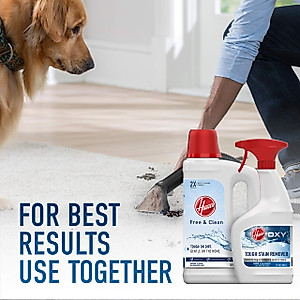 Hoover Free Deep Cleaning Carpet Shampoo, Concentrated Machine Cleaner Solution, 50oz Hypoallergenic Formula, AH30952, White, 50 Fl Oz (Pack of 1)