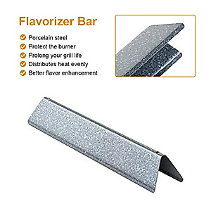 AJinTeby 7635 Flavorizer Bars and Burner Tubes 69785 Grill Replacement Parts for Weber Spirit 200, Spirit II 210 Series, for Weber Spirit E-210 S-210 E-220 S-220 with Up Front Controls and More