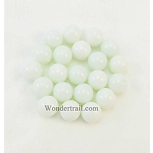 Wondertrail Vanilla 14mm Approximately 9/16 inch Glass Marbles Pack of 20
