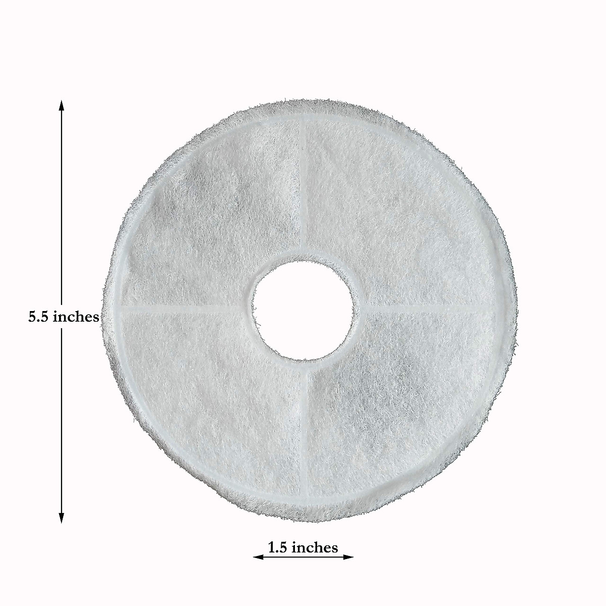 WECATION 12 Pack Catit Fountain Filter, No Plastic Case, Dual-Action Replacement, Premium with 40% More Activated Carbons