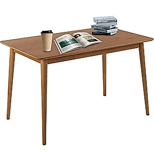 47" Dining Table Kitchen Table Dining Room Table Small Kitchen Table for Small Spaces Table Modern Home Furniture Dinner Table Rectangular (Natural)