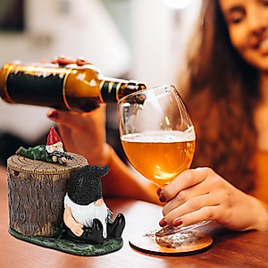 MOOTKA Gnome Gun Ashtray, Smoking Ash Tray with Lid, Ashtrays for Cigarettes as Handmade Home Decor Outdoor Use, Cool Resin Windproof Ashtrays Ash Tray Sets in Office Bar Hotel