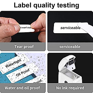 MARKLIFE P11 Label Maker Machine with Tape,Mini Thermal Wireless Inkless Sticker Printer Machine for Home Kitchen Office Organization.(1 Printer+1 Tape, Pink)