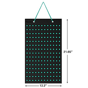 PACMAXI Shoe Charms Organizer, Hanging Shoe Charm Holder with 188 Holes, Portable Shoe Decoration Shoe Charms Display Stand, Wall Mounted Display Holder for Shoe Charms(Shoe Charms Not Included)