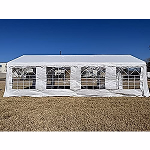 26'x13' PE Party Tent White - Heavy Duty Canopy Carport - by DELTA Canopies