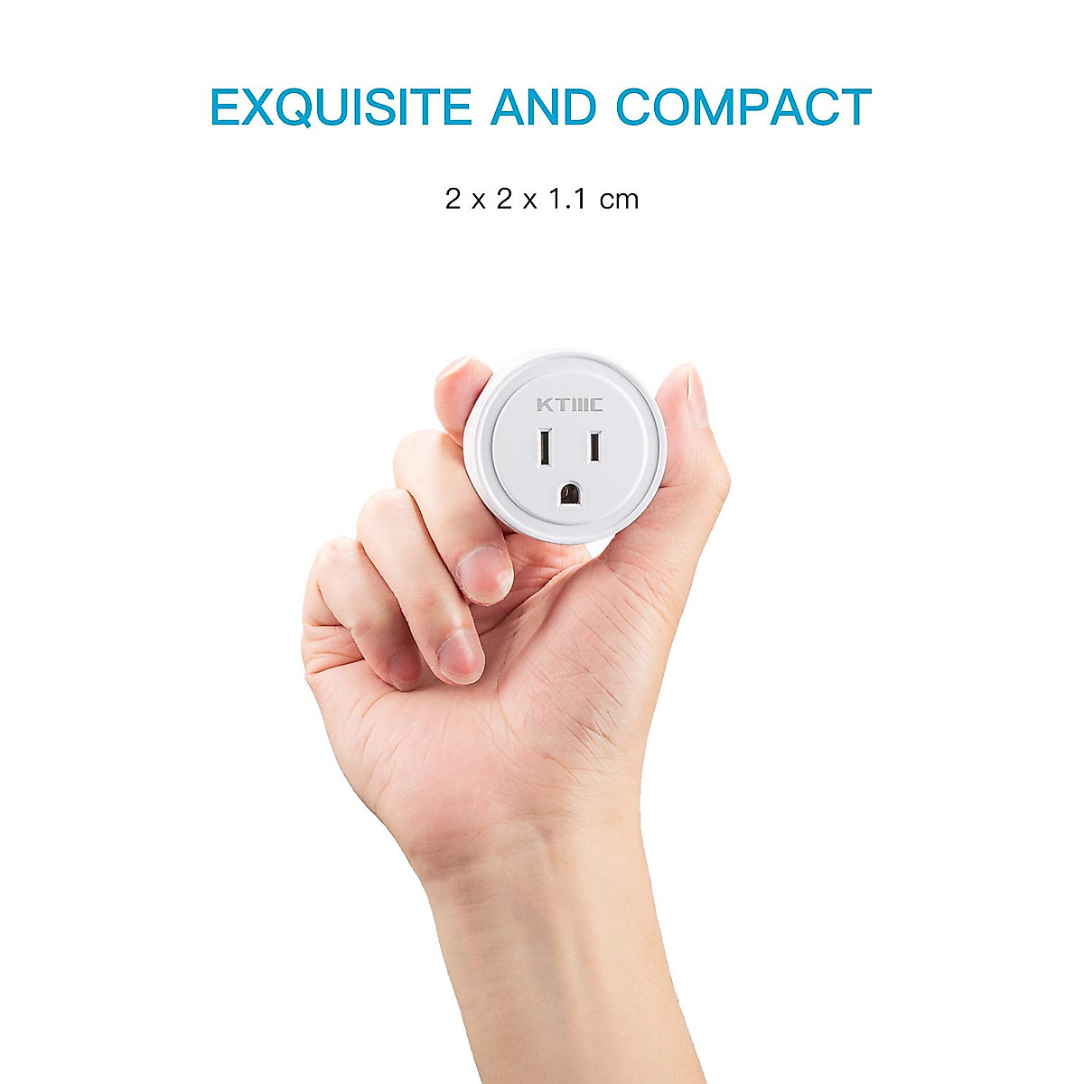 Smart plug 4 Packs, KTMC Mini Wifi Outlet Compatible with Alexa, Google Home, No Hub Required, Remote Control Your Home Appliances from Anywhere, ETL Certified