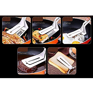 Service Tongs Kitchen Tongs Stainless Steel Bread Tongs/Steak Clamps/Fried Steak Clamp/Barbecue Tongs Joyden 10 Inch Premium Steak Clip(1 PCS)