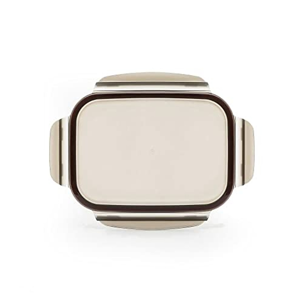 CUITISAN FLORA RECTANGLE AIRTIGHT CONTAINER NO.8 60.8oz, STAINLESS STEEL FOOD CONTAINER, WATERPROOF, MICROWAVE and DISHWASHER AVAILABLE