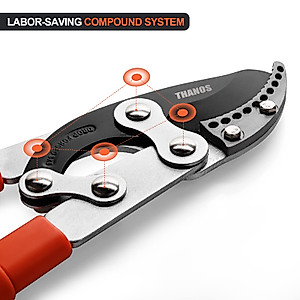 THANOS B1102 Extendable Anvil Loppers Tree Trimmer with Compound Action,Chops Thick Branch Ease,27-41''Telescopic Heavy Duty Branch Cutter,2 inch Clean Cut Capacity