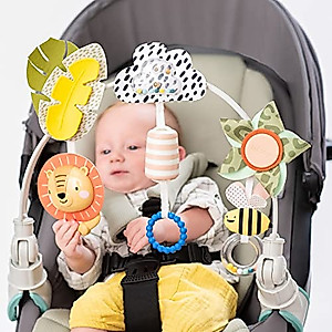 Taf Toys Savannah Adventures Arch. Ideal for Infant and Toddlers, Fits Stroller, Pram and Car Seat, Activity Arch with Fascinating Toys, Stimulates Baby’s Senses and Motor Skills Development