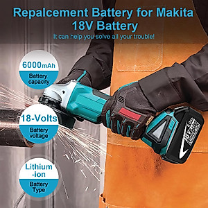 Moticett Replacement Battery for Makita 18V Battery 6.0Ah BL1815 BL1850B BL1860B BL1860 BL1830 BL1840 Compatible with Makita Battery 18V Cordless Power Tools 4Packs