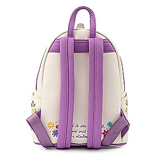 Loungefly Disney Tangled Tower Scene Womens Double Strap Shoulder Bag Purse