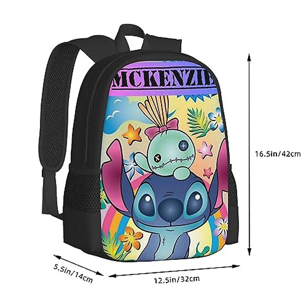 Anime Stitch Backpack Cartoon Anime Character Travel Rucksack Bag Cute Laptop Backpack Woman Men Casual Backpack Gifts