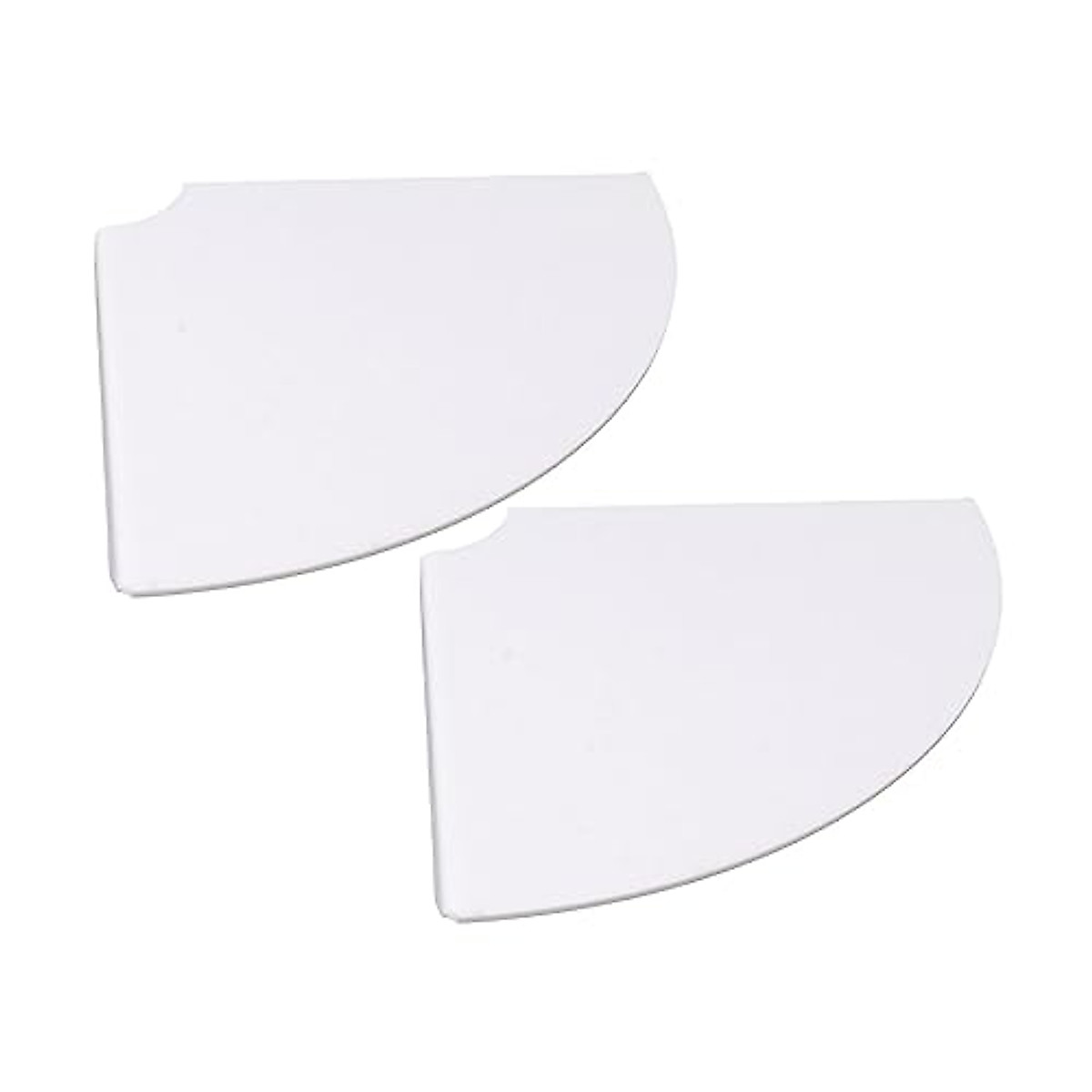 Corner Shelves, Fashion High Strength Wall Mount Floating Corner Shelves Easy Installation 2pcs Large Space for Shower Room (White)