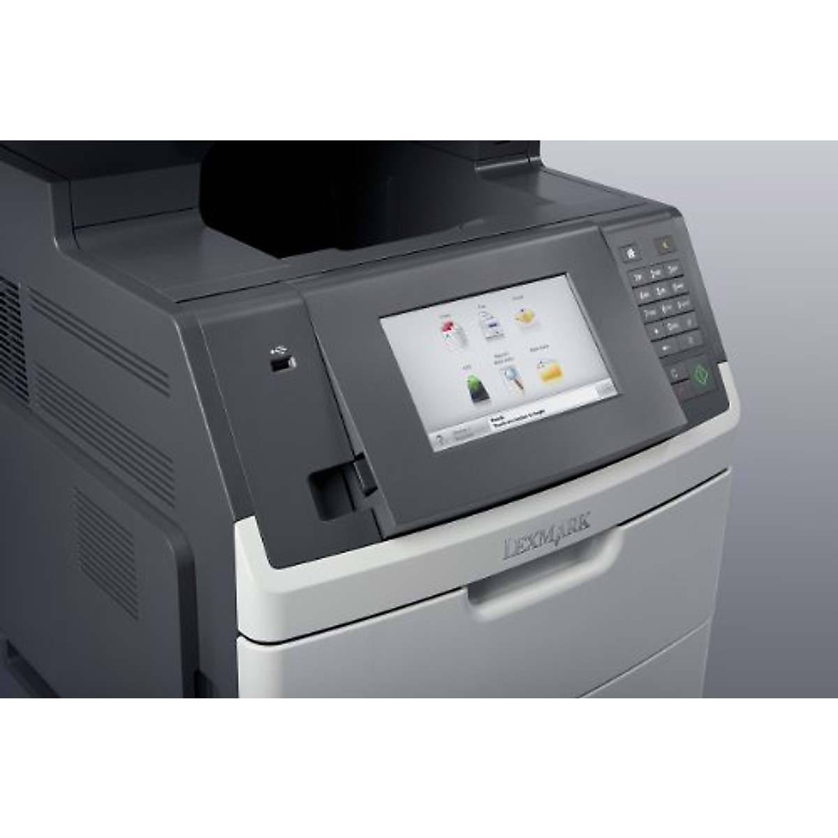 Lexmark MX710DE Monochrome Printer with Scanner, Copier and Fax - 24T7401,Gray/white