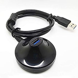 High-Speed USB3.0 WiFi Adapter Extension Cable with Pedestal- Desktop Vertical Base Extension Cable Cradle 3.0 USB Base Dock Holder for USB WiFi Adapter,Wireless Network Adapter,Wi-Fi Antenna