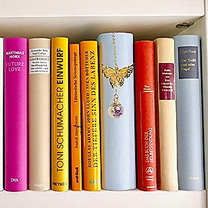 LERSUSI Feather Bookmark for Readers Book Lover Christmas Women Girl Mothers Day Birthday Teacher Valentine's Day Thanksgiving Gifts（Golden）