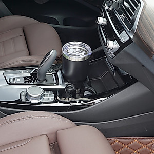 WETOWETO 30oz Tumbler, Stainless Steel Vacuum Insulated Water Coffee Tumbler Cup, Double Wall Powder Coated Spill-Proof Travel Mug Thermal Cup for Home Outdoor (Black, 1 Pack)