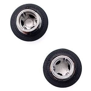 Deal4GO 2-Pack Short Concave Magnetic Analog Thumbstick Set Replacement for Xbox One Elite 2 Controller Standard Thumb Sticks Black (NOT FIT Elite 1698)