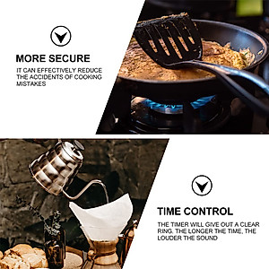 GANAZONO Mechanics Tools 2pcs Timer Stainless Steel Student Smoky Oven Kids Tools