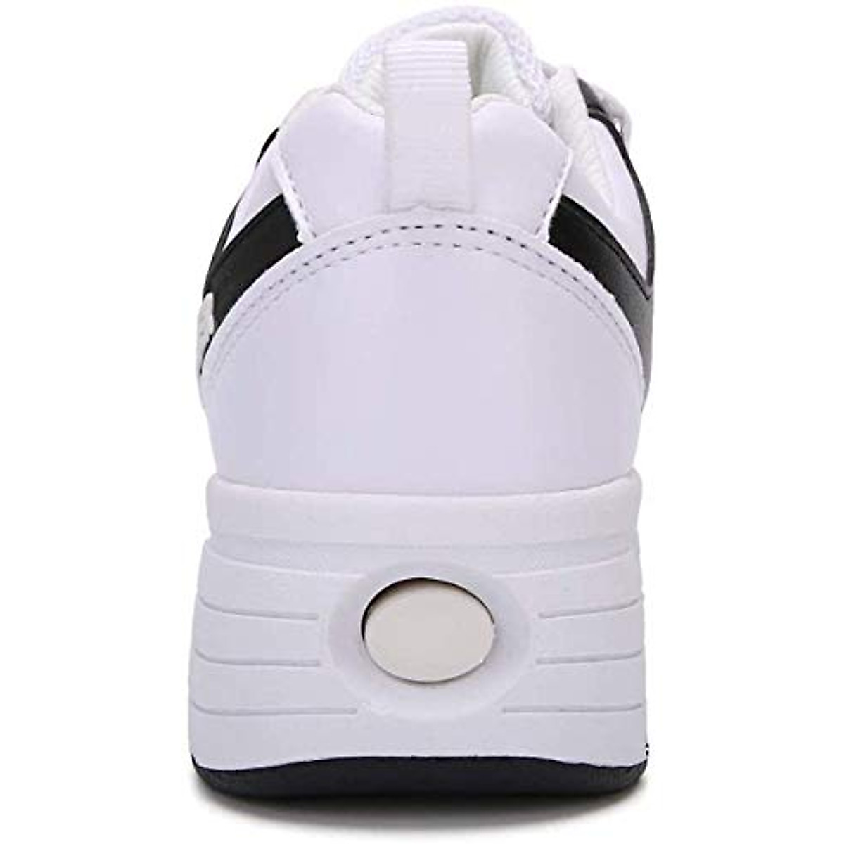 UGUHU Roller Skate Shoes Sneakers Kids Shoes with Wheels Outdoor Shoes Gymnastics Fashion Sneakers for Kids Girls Young Adults,White-37