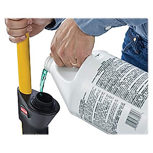 Rubbermaid Commercial Products HYGEN PULSE Single Sided Microfiber Spray Mop Kit for Hardwood/Tile/Laminated Floors, Yellow, Perfect for Kitchen/Lobby/Bathroom/Janitorial Cleaning (1835528)