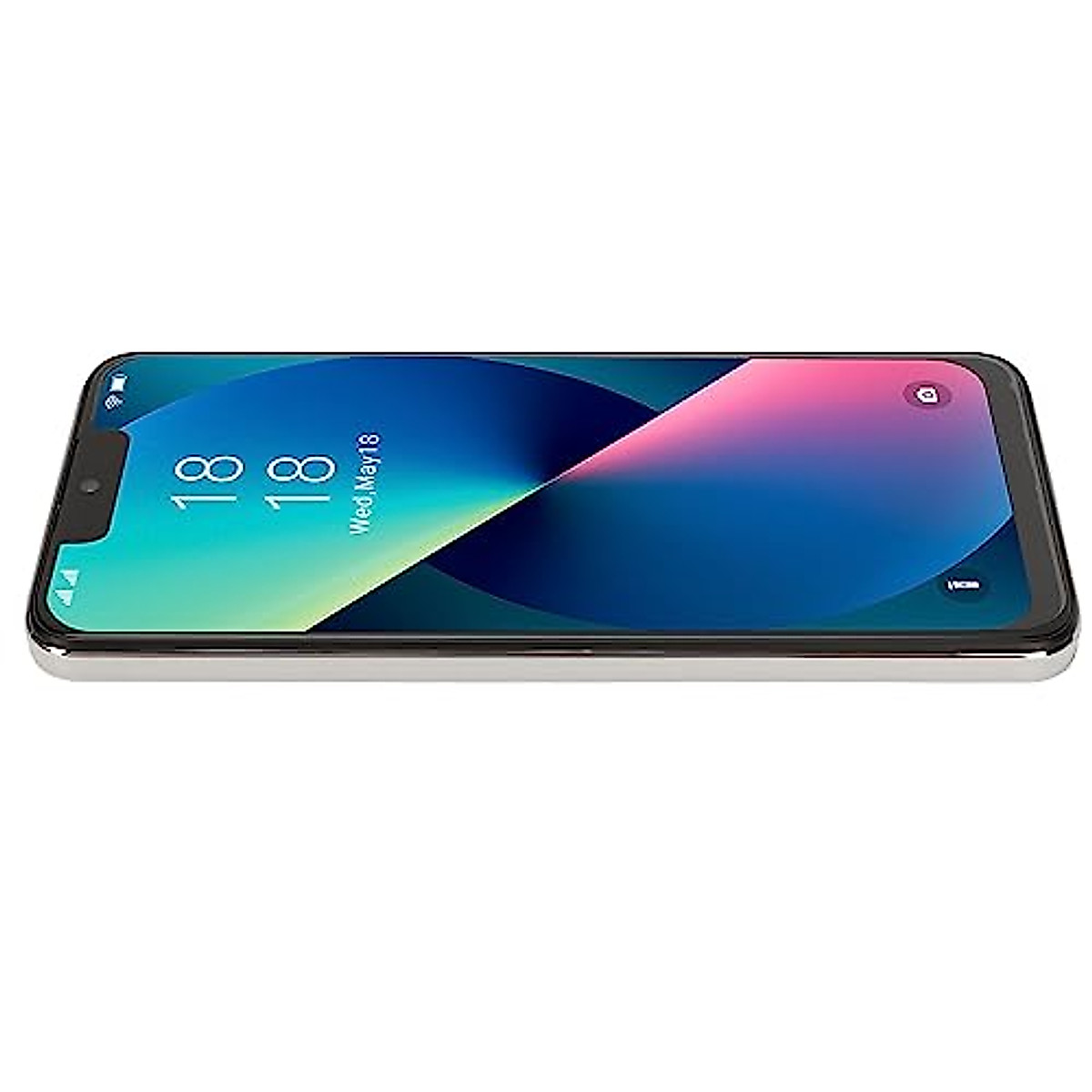 LANTRO JS White 6.2in Smart Phone with 6GB RAM, 128GB Storage, 7000mAh Battery, 8MP/16MP Cameras, MT6889 Ten Core Processor, Android 11.0, EU 100-240V Compatible