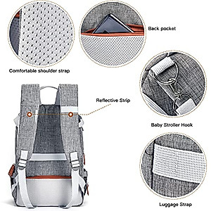 MOMIGO Breast Pump Backpack - Cooler and Moistureproof Bag Double Layer for Mother Outdoor Working Backpack with 13 Inch Laptop Compartment Fit Most Breast Pumps（Brown）