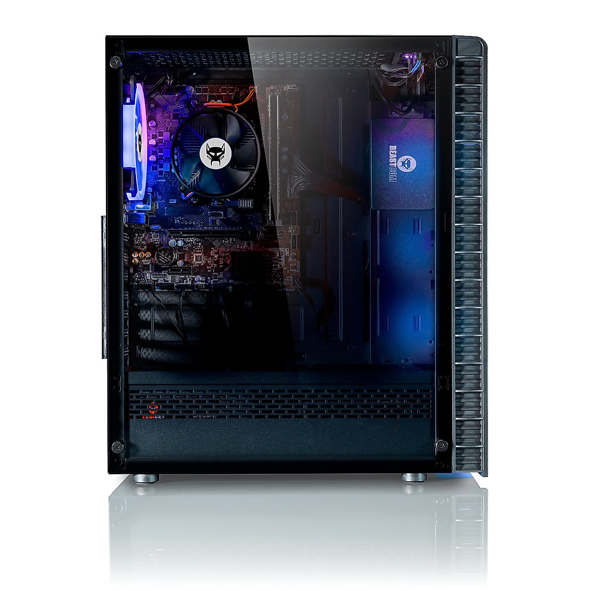 BEASTCOM Q3 | Essential Gaming PC | 8 Threads Gamer | AMD Ryzen 3 4X 4,00 GHz | 4K Vega 6 Core Graphics | 16GB RAM | 512GB SSD | HDMI | USB 3.2 | WiFi | Windows 11 Pro