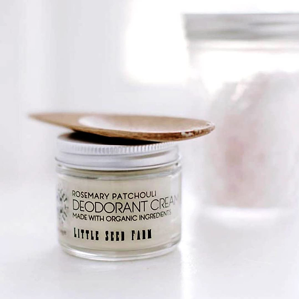 Little Seed Farm All Natural Deodorant Cream, Aluminum Free Deodorant for Women or Men, 2.4 Ounce - Rosemary Patchouli