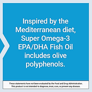 Life Extension Super Omega-3 EPA/DHA Fish Oil, Sesame Lignans & Olive Extract – Heart Health, Brain Health, Inflammation Health Support, Gluten-Free, Enteric-Coated, Non-GMO, 120 Softgels