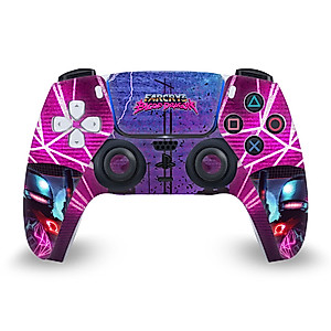 Head Case Designs Officially Licensed Far Cry 3 Blood Dragon Key Art Omega Vinyl Faceplate Sticker Gaming Skin Decal Compatible With Sony PlayStation 5 PS5 Disc Edition Console & DualSense Controller