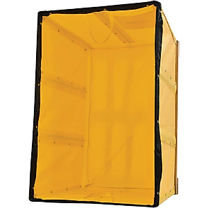 Global Industrial 20 Bushel, Yellow Vinyl Basket Bulk Truck, Unassembled