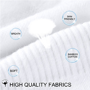 Cozi Foot 10 Pairs Women Ankle Socks Athletic Soft Low Cut Socks (Shoe Size: 5-8, C01-White)