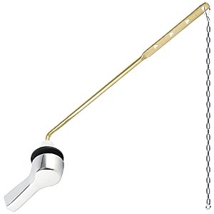 Hygie Rinse Universal Metal Toilet Handle Replacement Kit Front Mount Compatible with Kohler/Gerber/Glacier Bay Toilet Tank, Toilet Flusher Lever, Chrome