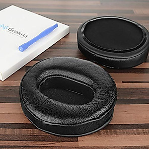 Geekria Elite Sheepskin Replacement Ear Pads for Fostex TH600, TH610, TH500RP, TH900, TH900 MKII, Massdrop x Fostex TH-X00 Headphones Earpads, Headset Ear Cushion Repair Parts (Black)