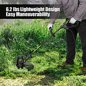 LawnMaster GT1454 Electric String Trimmer 5.5Amp 14-Inch Corded Grass Trimmer