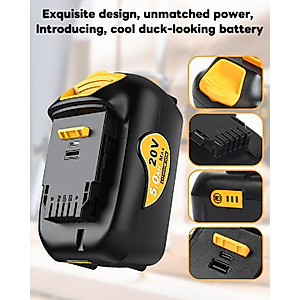 EpicSeren 20v Max Battery 5. 0A Replacement for Dewalt Battery 4Pack, Baterias Compatible with All Dewalt 20v Cordless Power Tool.