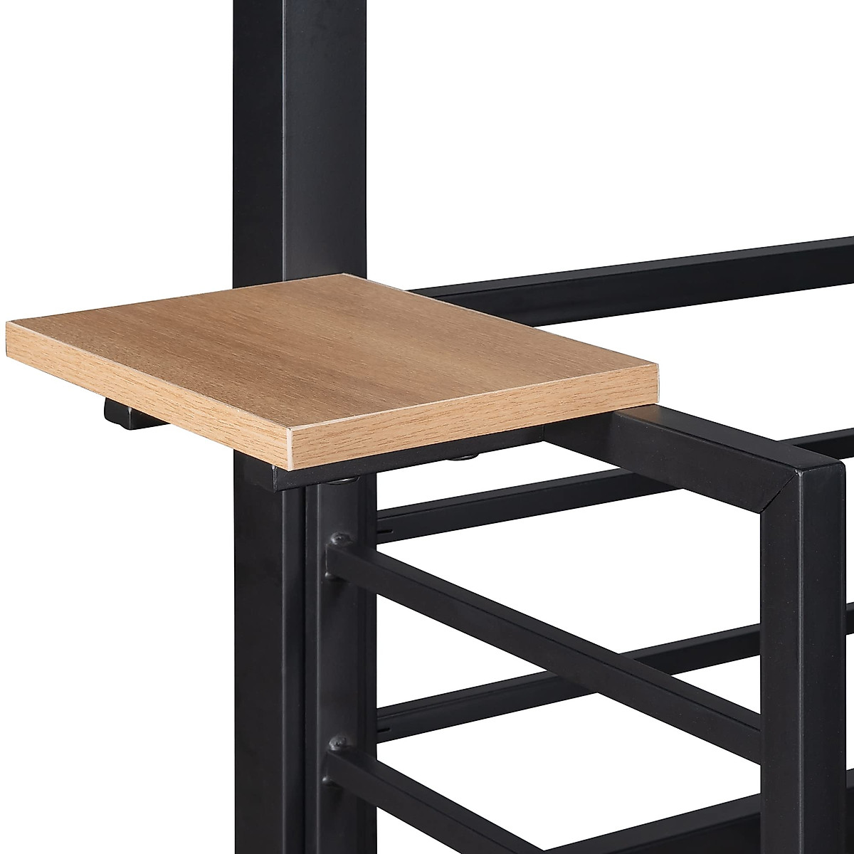 Harper & Bright Designs Twin Over Twin Bunk Bed with Slide, House Bunk Bed with Roof and Guardrails, Metal Bunk Bed Twin Over Twin, House Bed for Kids, Teens, Girls, Boys (New, Black)