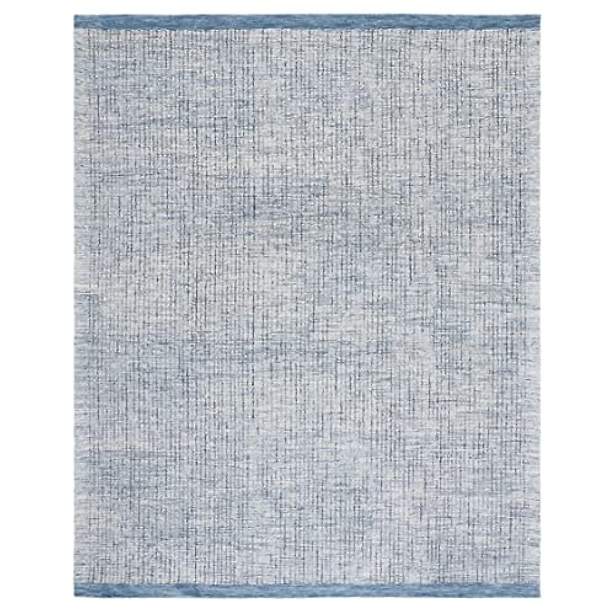 Safavieh Metro Collection 8' x 10' Ivory/Blue MET151M Handmade Premium Wool Living Room Dining Bedroom Area Rug