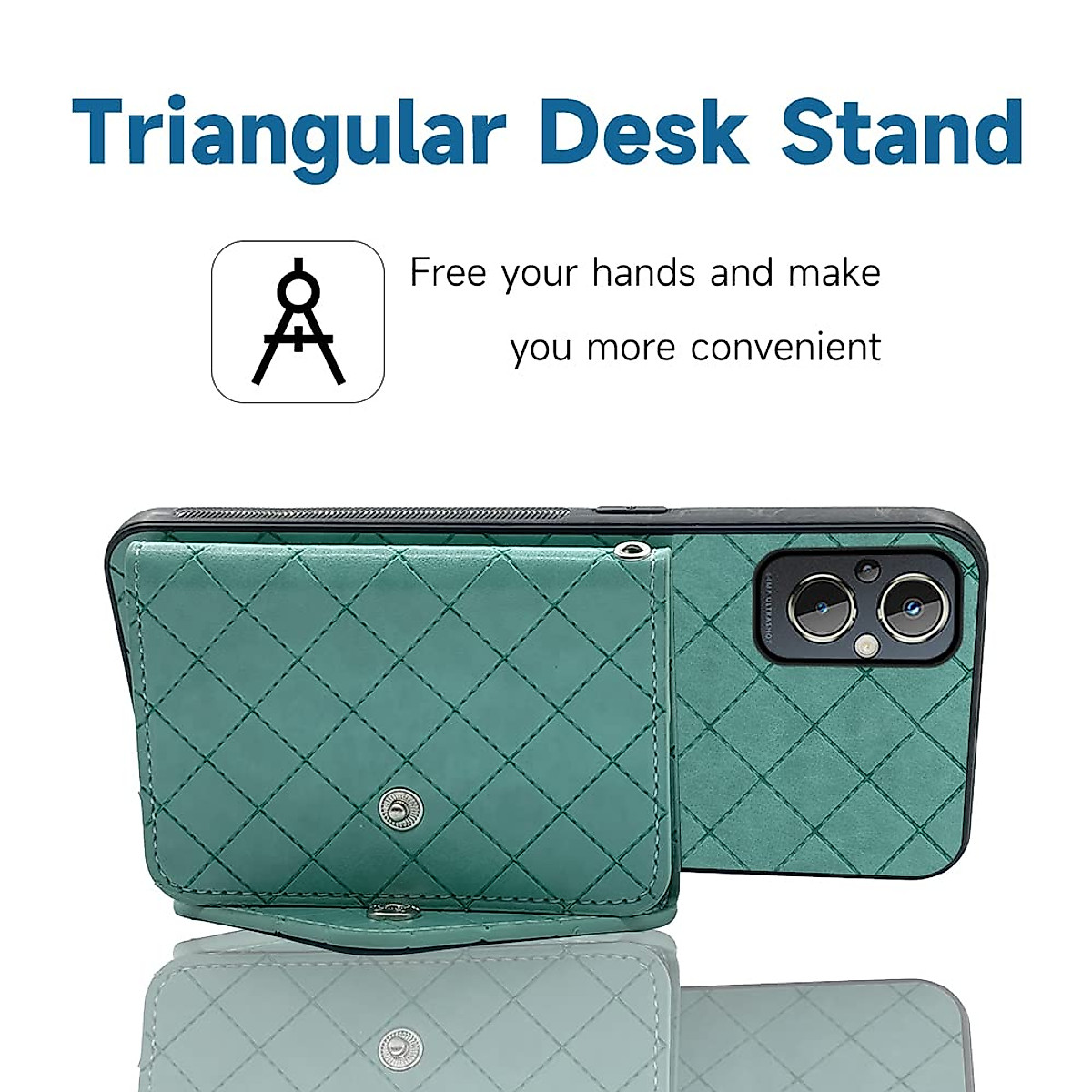 Compatible with OnePlus Nord N20 5G Wallet Case with Crossbody Shoulder Strap and Stand Leather Credit Card Holder Lanyard Cell Phone Cover for One Plus N 20 G5 1 Plus 20N 1plus One+ 1+ N205G Green