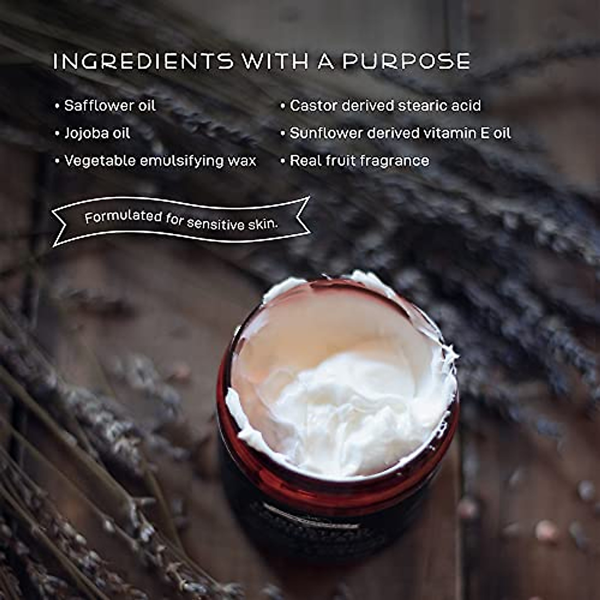 Farmstead Apothecary 100% Natural Anti-Aging Face Cream with Jojoba Oil, 4 oz (Lemon Lavender)