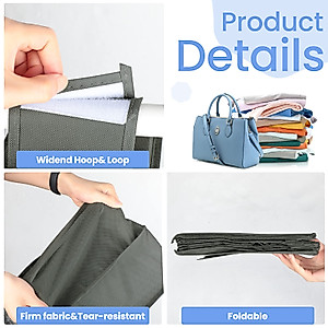 4 Pack Hanging Shoe Shelves 10 Shelf Hanging Shoe Organizer Holder for Closet Space Saving Hanging Shoe Rack Shoe Hanger Hanging Storage Organizer for Shoes, Hats, Purses, Handbags