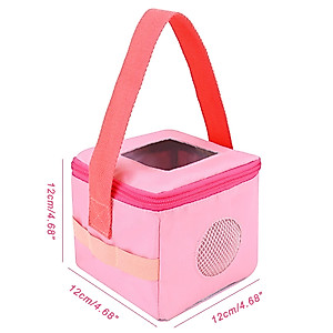 Annmore Carrying Case for Audio Player, compatible with Toniebox and Figures, Pink