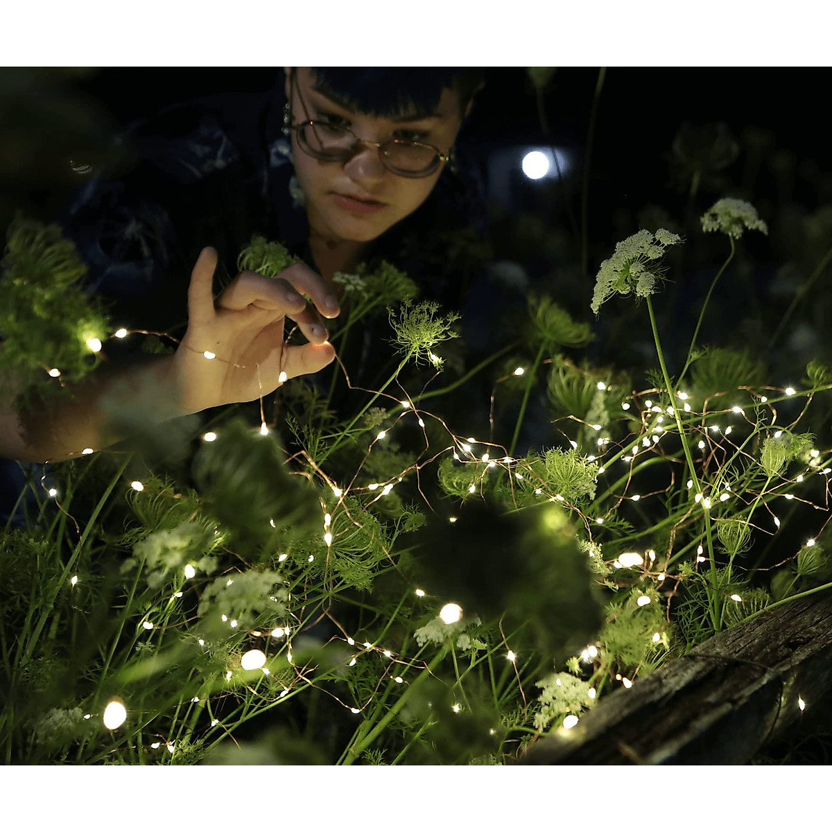 Magicnight Solar String Lights Mini Short Outdoor Led Fairy Light 15 ft 50 Led Waterproof for Garden Crafts