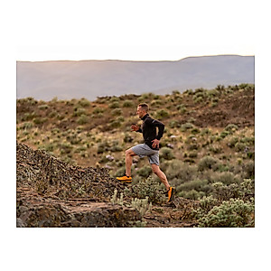 Topo Athletic Men's MTN Racer 2 Comfortable Lightweight 5MM Drop Trail Running Shoes, Athletic Shoes for Trail Running, Mango/Black, Size 12