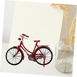 Garneck 1/10 Scale Bike Model Mini Model Bike Ornament Bike Toy Toy Bike Finger Bicycles Model Classical Bike Toy