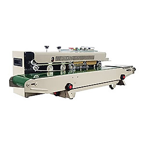 TECHTONGDA Continuous Bag Sealing Machine with Ink Coder FRD-1000II Automatic Band Sealer 110V